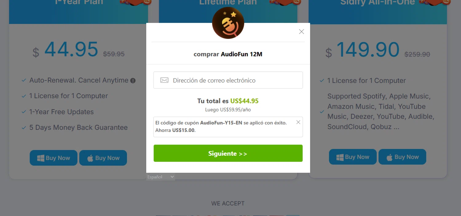 Sidify Promo Codes - $50 Off (3 Verified) Jan 2026