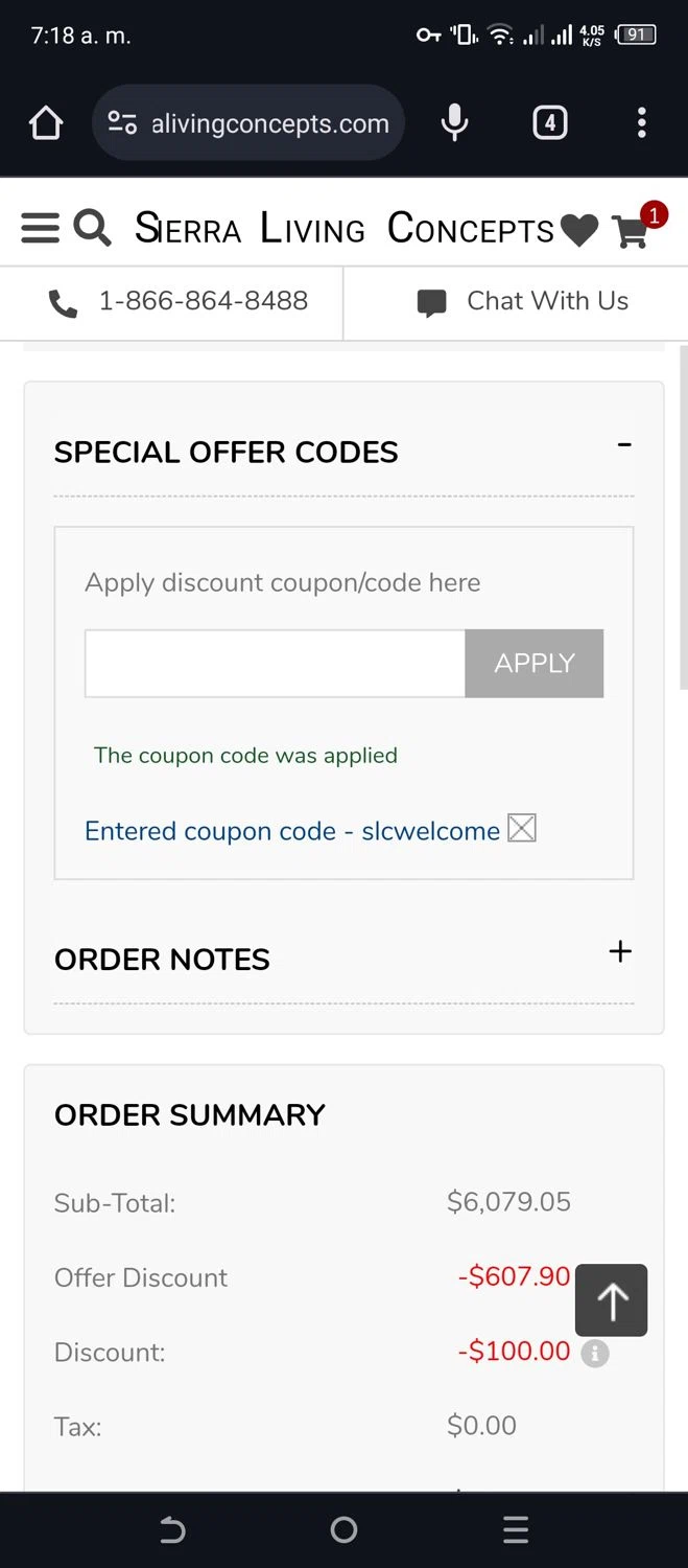 Sierra Living Concepts Promo Codes - $100 Off | November 2024