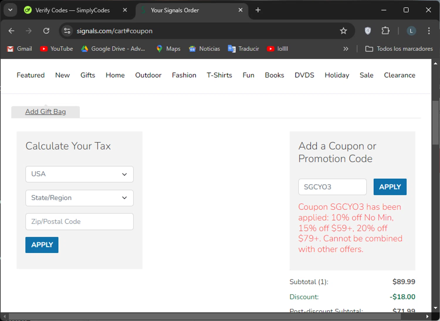 SIGNALS Promo Codes - 25% Off w/Code Coupons Jan 2026
