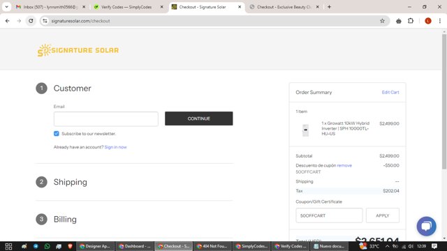 Signature Solar Coupon Codes - $50 Off | October 2024