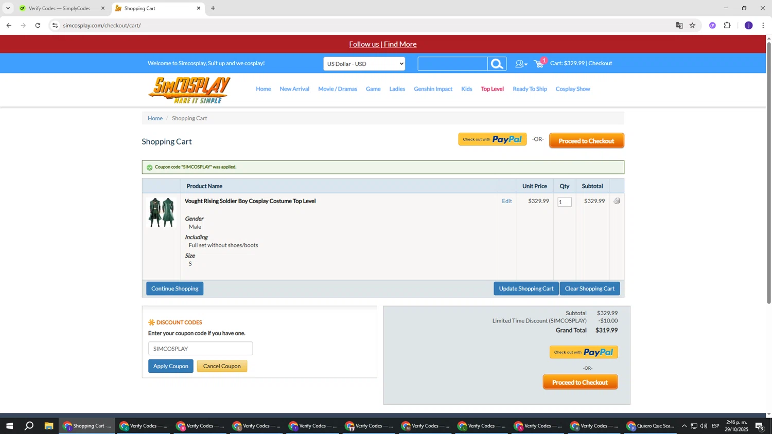 SimCosplay Promo Codes - $20 Off (8 Verified) Nov 2025