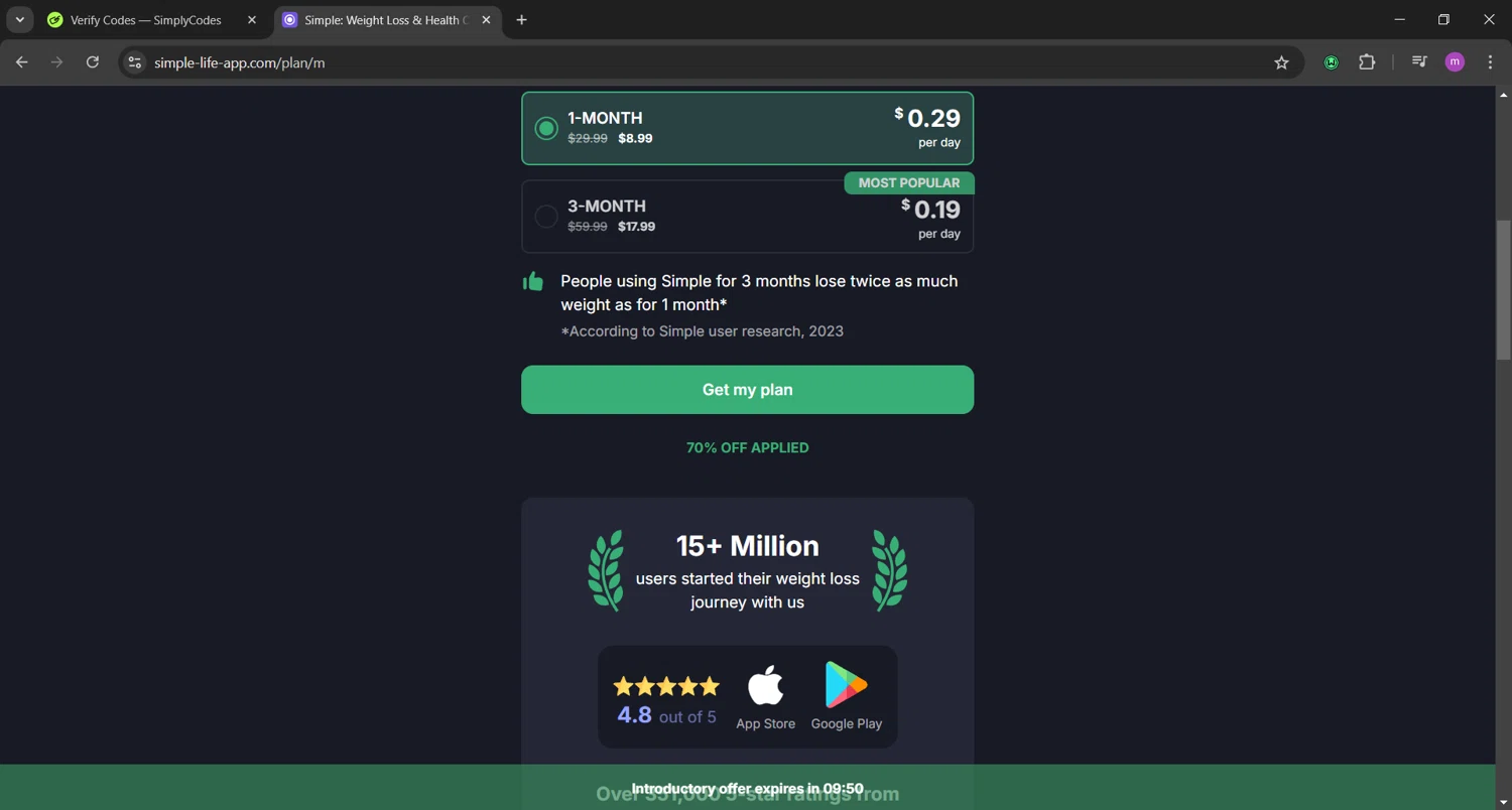 Simple Promo Codes - 70% Off | January 2025