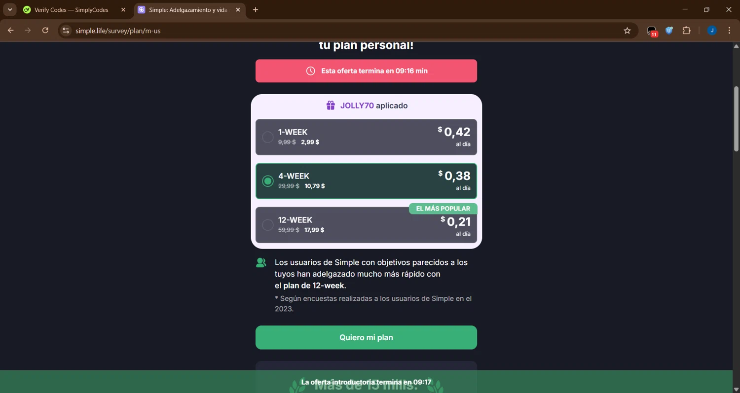 Simple.life Promo Codes - 70% Off (4 Verified) Dec 2025
