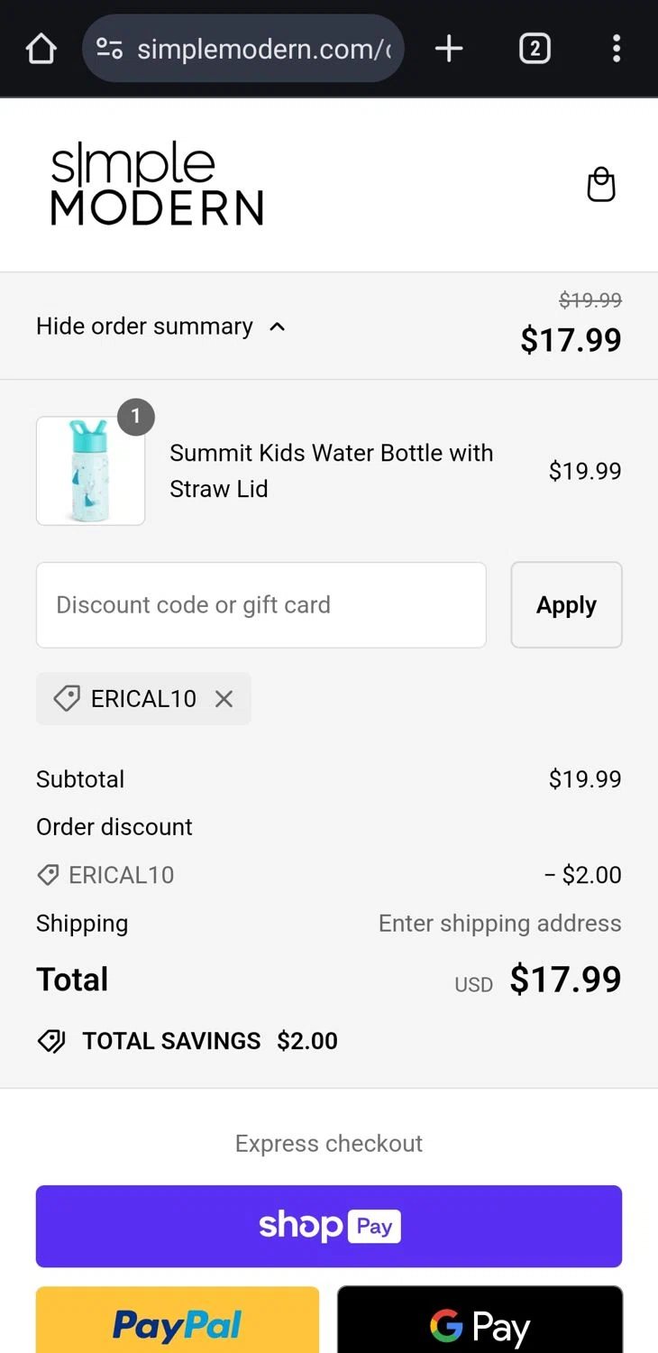 Simple Modern Discount Codes - 10% Off | October 2024