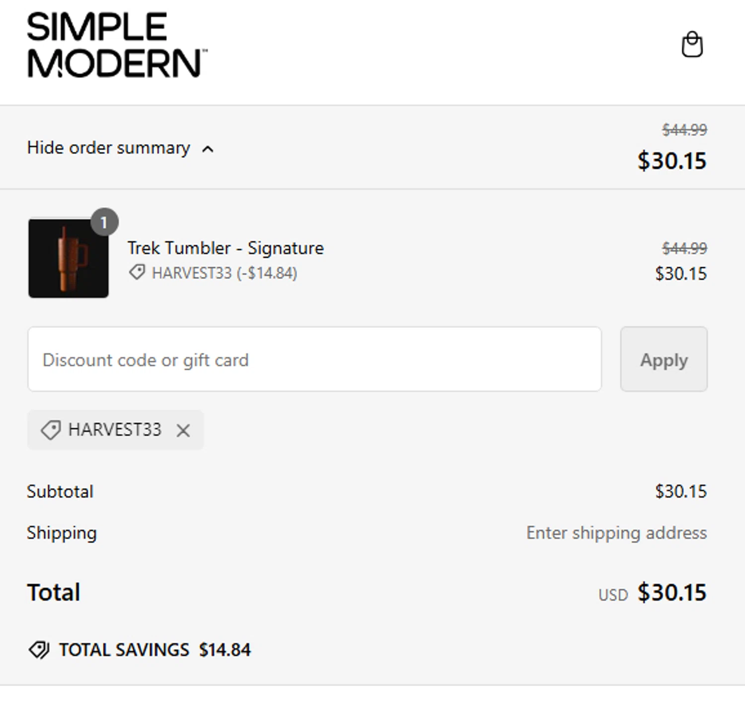 Simple Modern Discount Codes - $15 Off | January 2025
