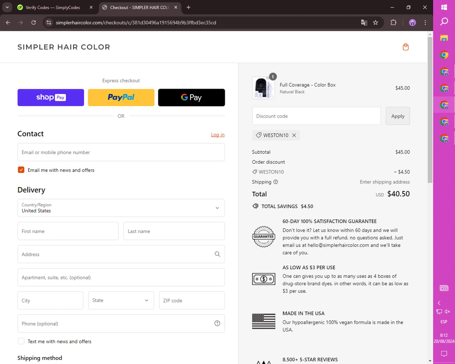 Simpler Hair Color Discount Codes - $5 Off | October 2024