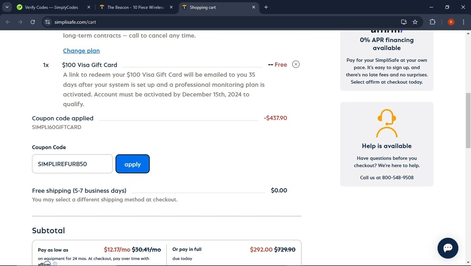 SimpliSafe Coupons - 50% Off | November 2024