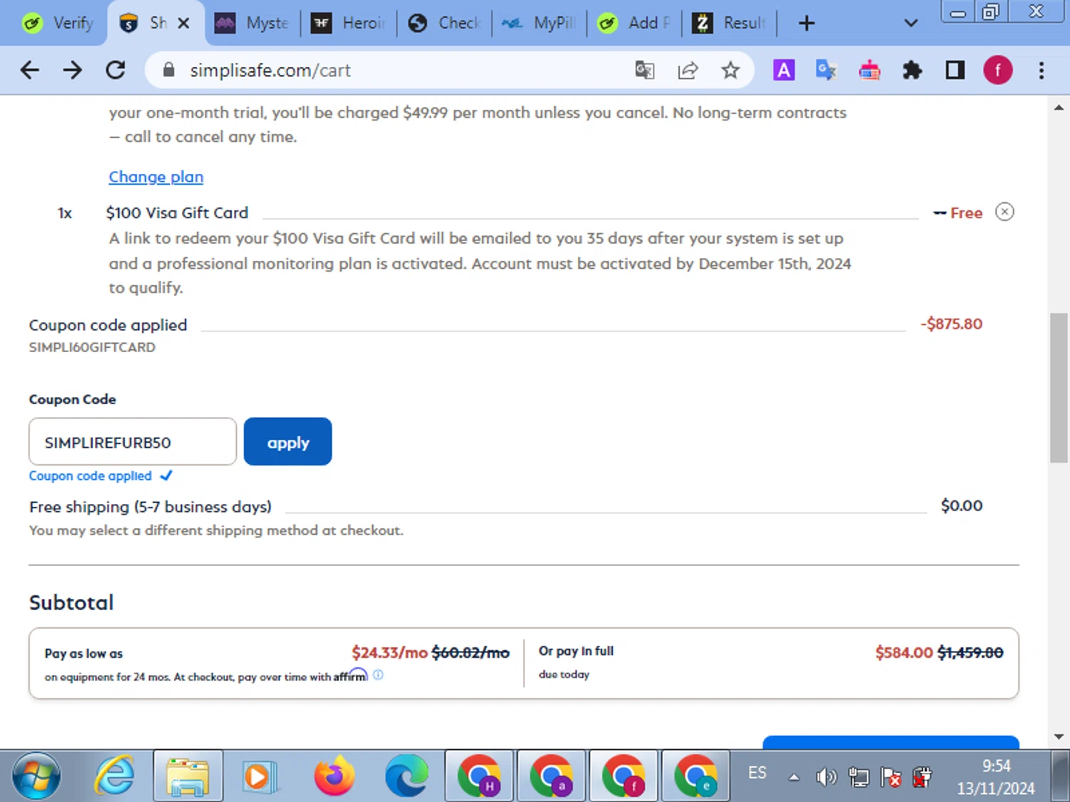 SimpliSafe Coupons - 50% Off | November 2024