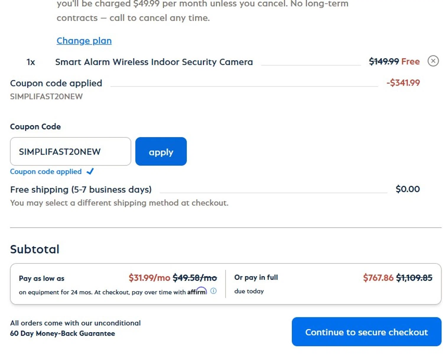 SimpliSafe Coupons - 50% Off | November 2024