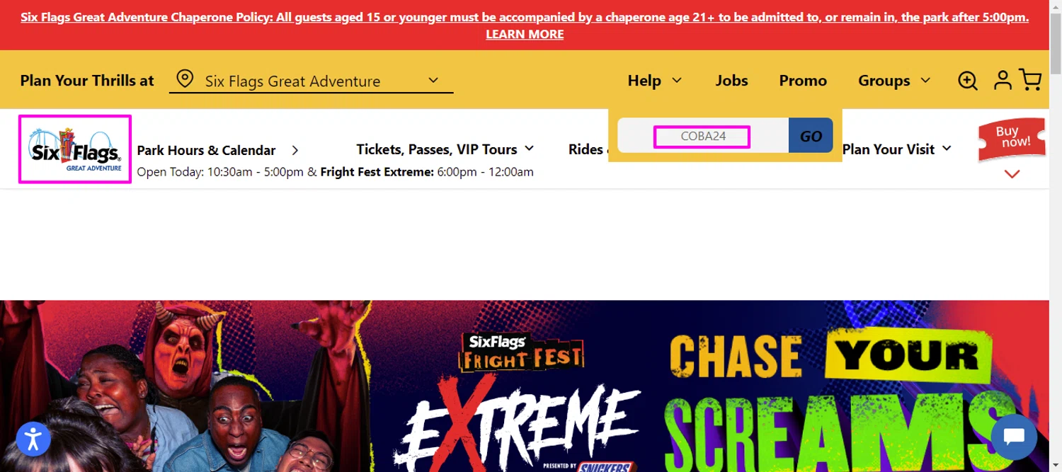 Six Flags Promo Codes - 10% Off | November 2024