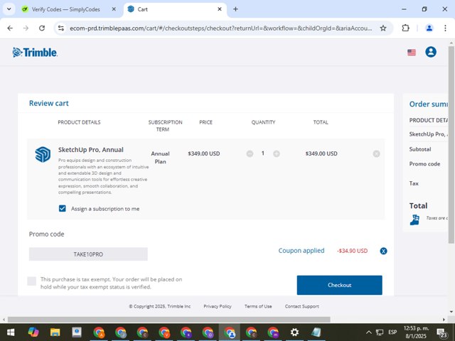 SketchUp Promo Codes (1 Verified) - 10% Off w/ Code Jan 2025