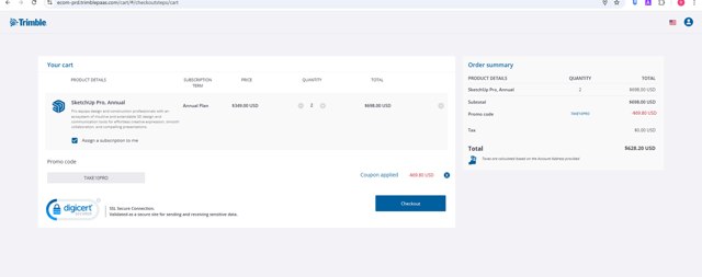 SketchUp Promo Codes (1 Verified) - 10% Off w/Code Feb 2025