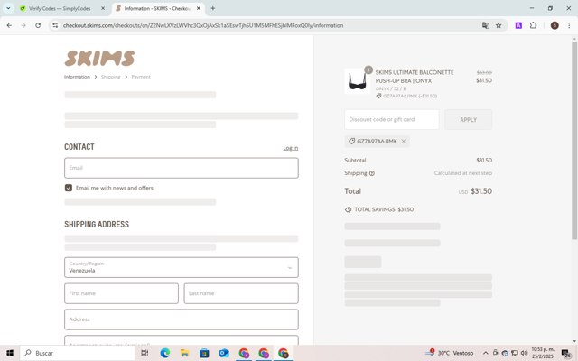 SKIMS Discount Codes - 25% Off Coupons May 2025