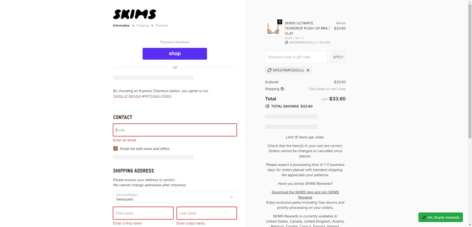 SKIMS Promo Codes - 50% Off (3 Verified) Jan 2026
