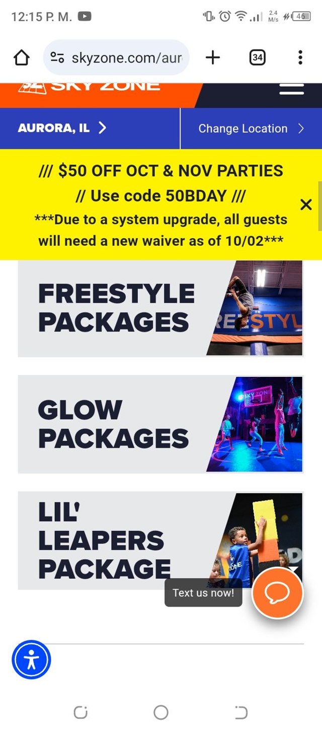 Sky Zone Discount Codes - $50 Off | November 2024