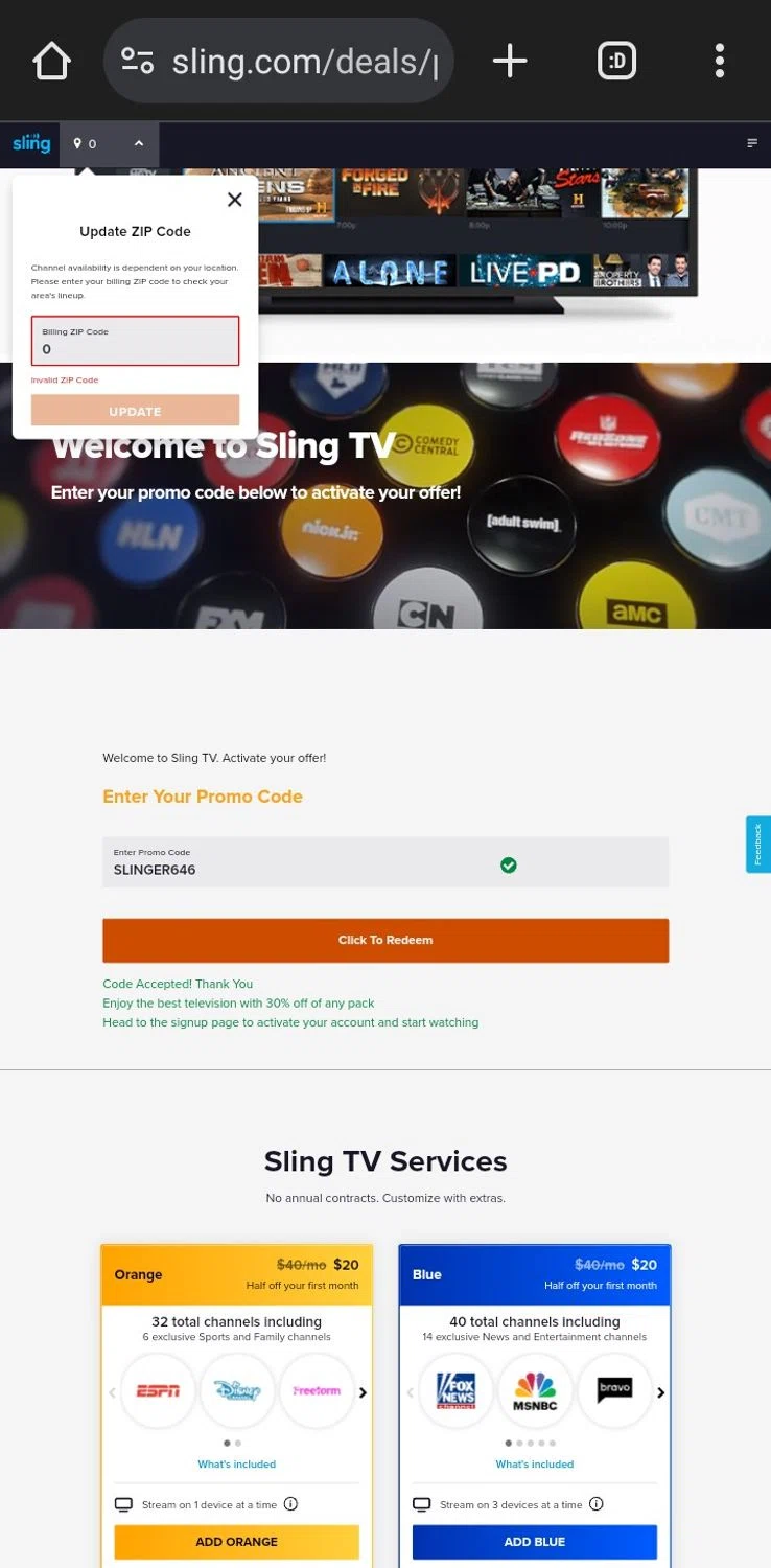 Sling TV Promo Codes - 30% Off Coupons Jan 2025