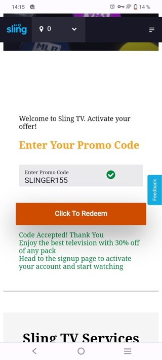 Sling Com Vizio Enter Code