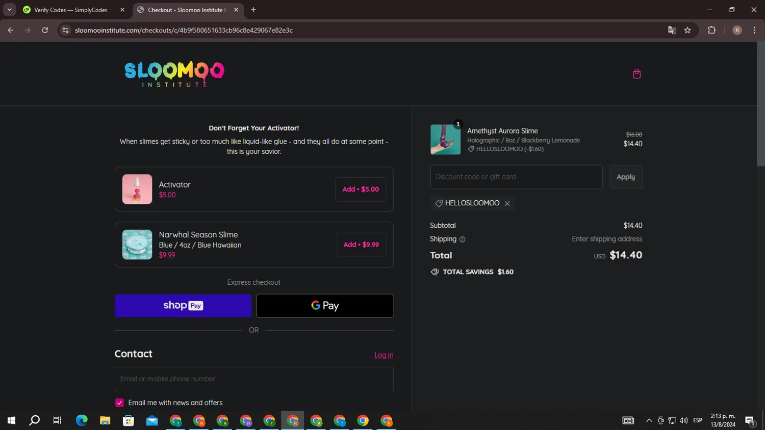 Sloomoo Institute Promo Codes - 15% Off | September 2024