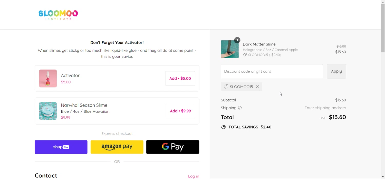 Sloomoo Institute Promo Codes - 15% Off | September 2024