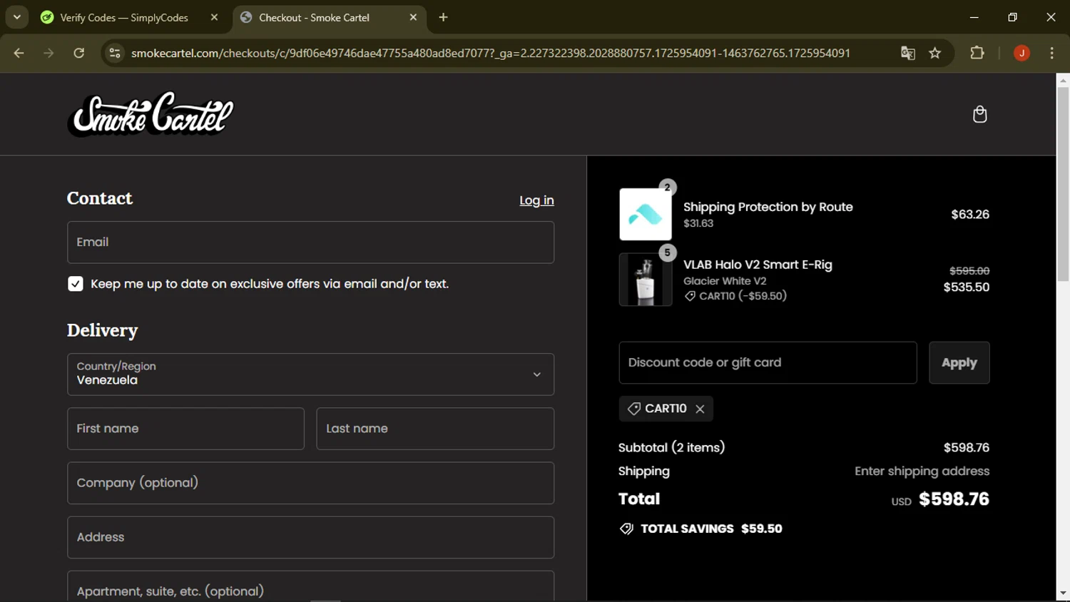 Smoke Cartel Discount Codes - 15% Off | September 2024