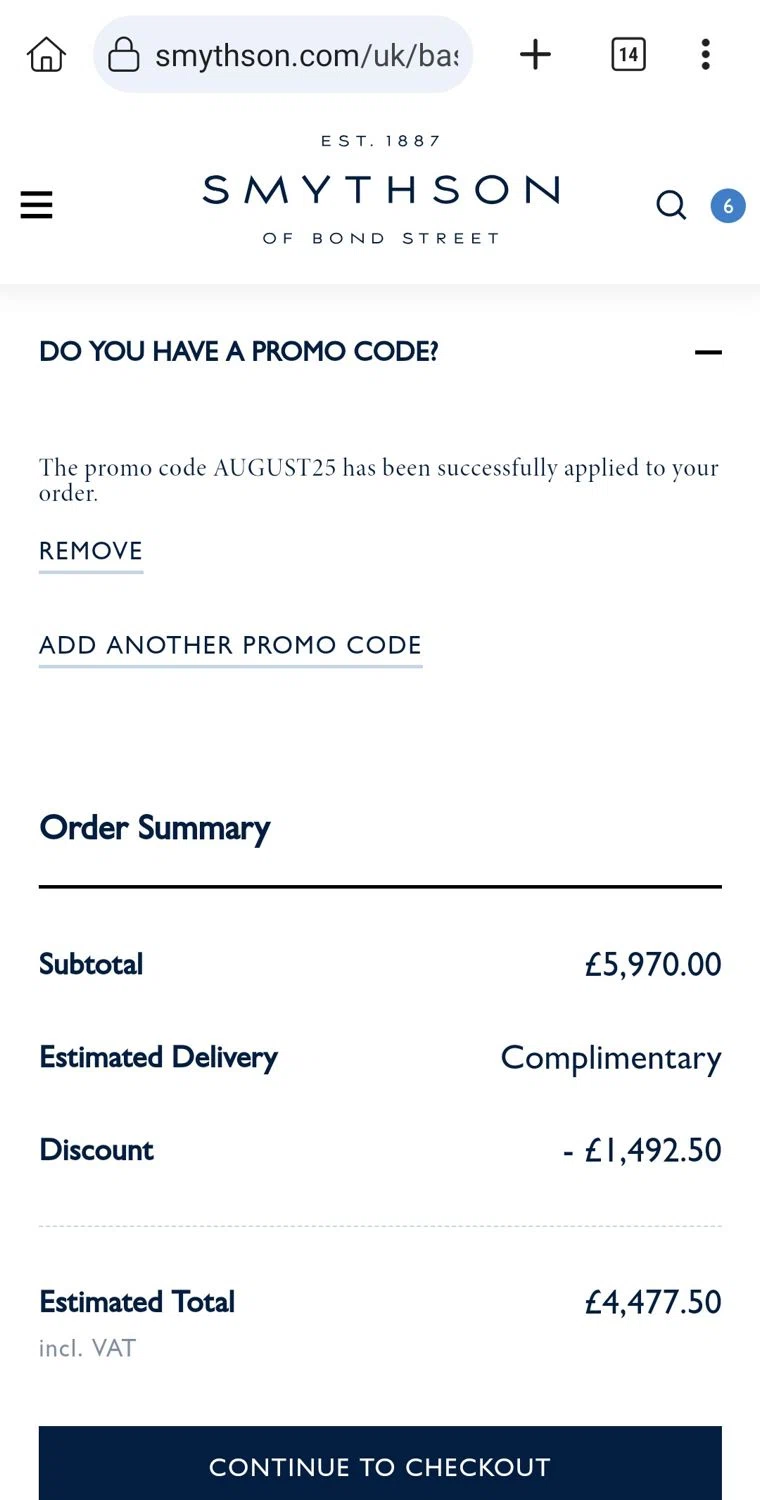 Smythson Promo Codes - $29 Off | January 2025