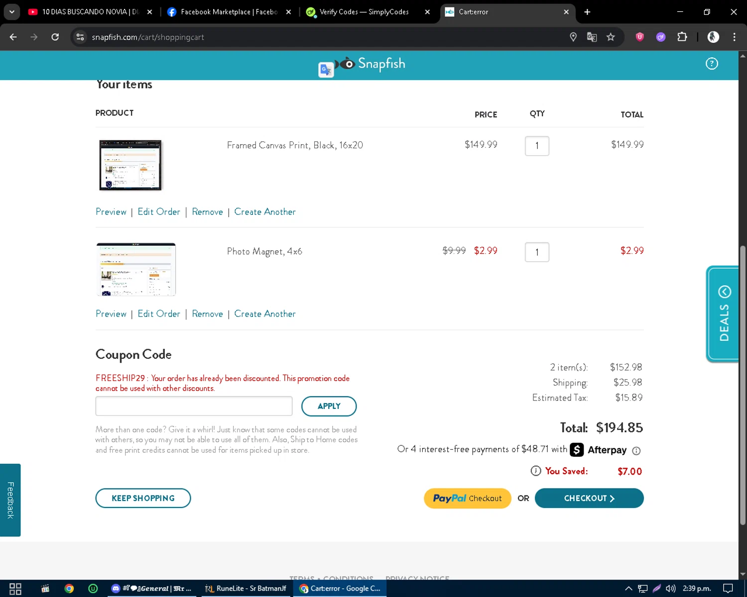 SnapFish Promo Codes (10 Verified) - 70% Off w/Code Jul 2025