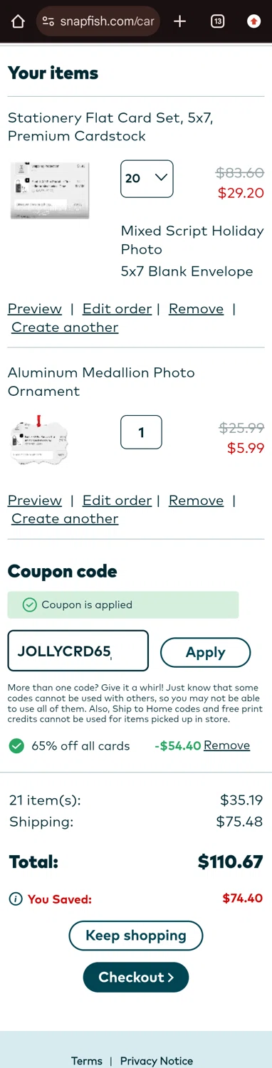 SnapFish Promo Codes - 70% Off (29 Verified) Jan 2026