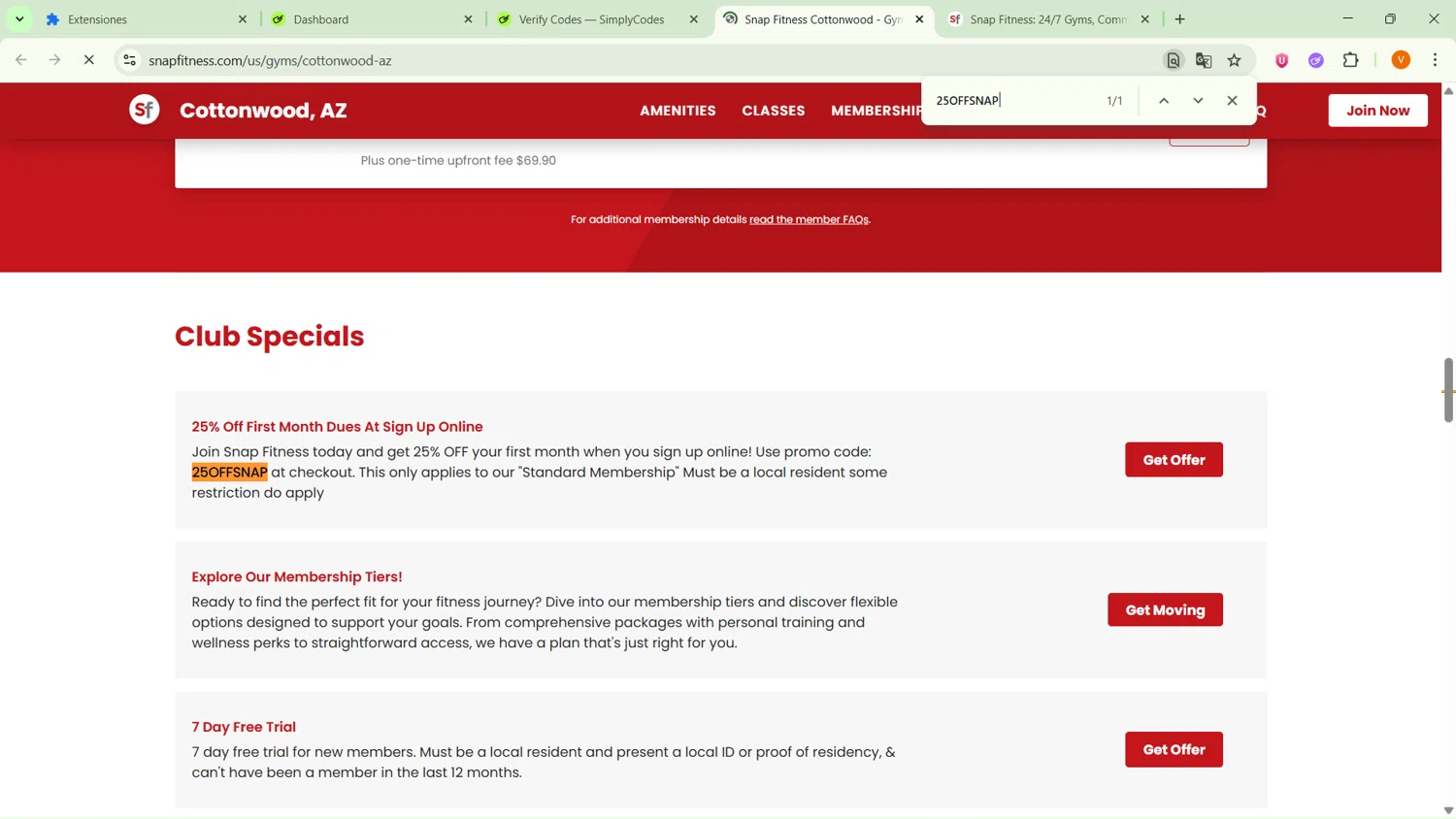 Snap Fitness Promo Codes - 25% Off (1 Verified) Jan 2026