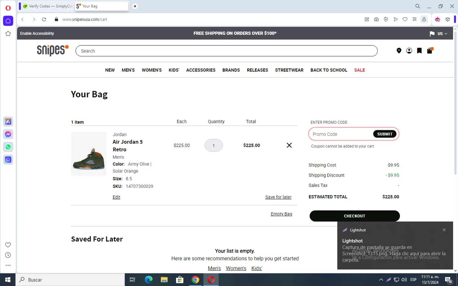 Snipes USA Promo Codes - $20 Off | September 2024