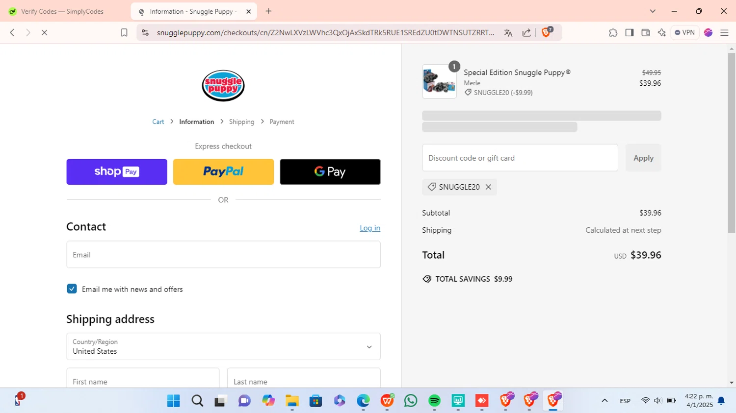 Snuggle Puppy Discount Codes (8 Verified) - 20% Off Jan 2025