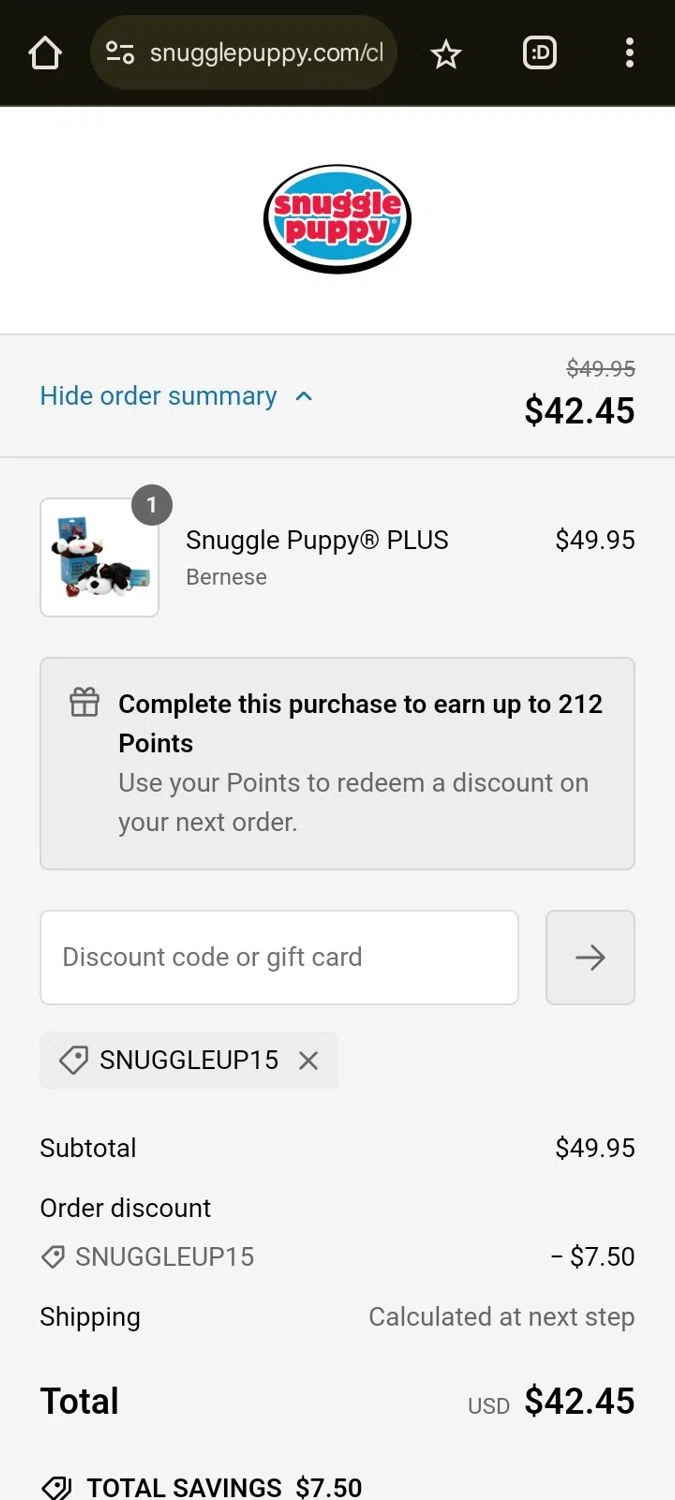 Snuggle Puppy Discount Codes (8 Verified) - 20% Off Jan 2025