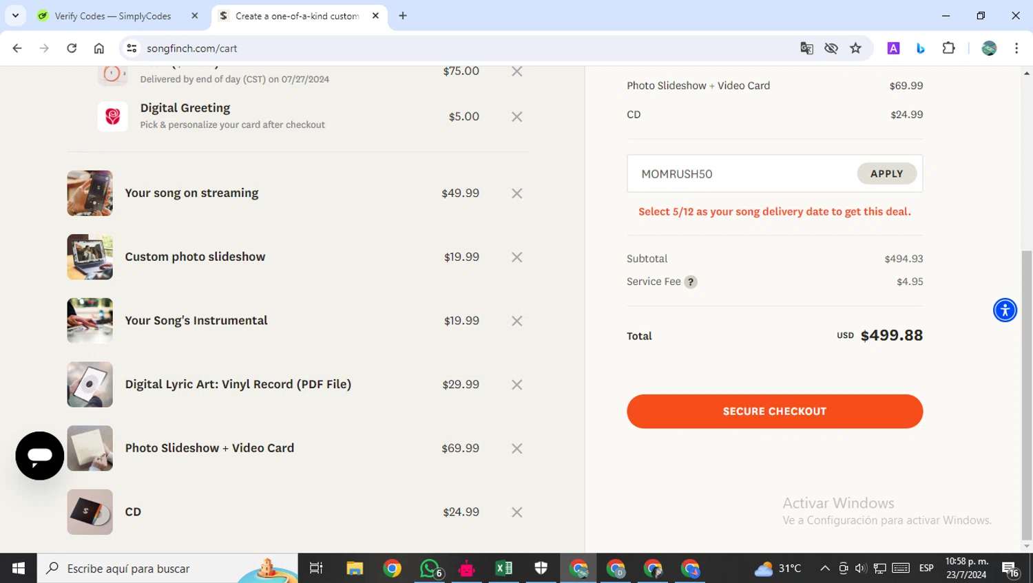 Songfinch Promo Codes - $15 Off | October 2024