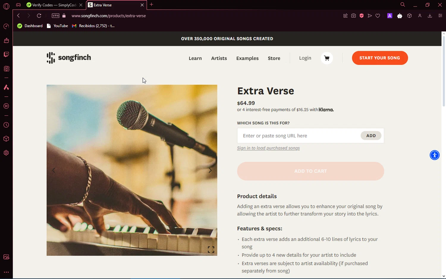 Songfinch Promo Codes - $15 Off | October 2024