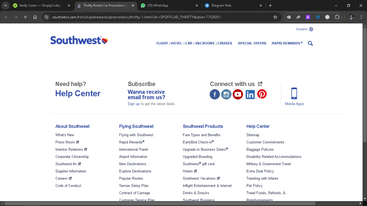 Southwest Airlines Promo Codes - $250 Off | December 2024