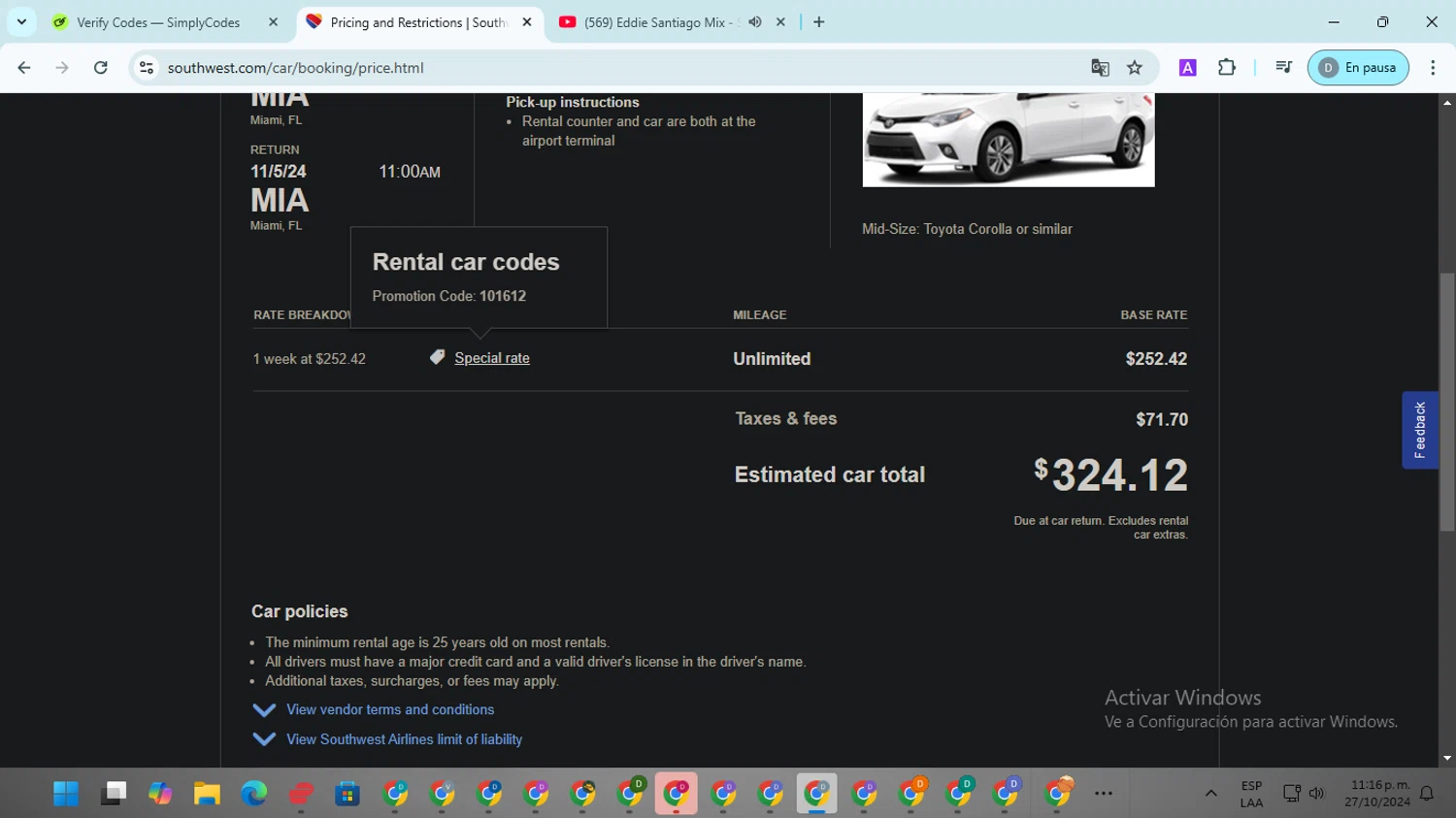 Southwest Airlines Promo Codes - 10% Off | November 2024