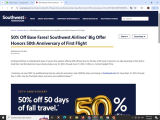 Southwest Airlines Promo Codes - 20% Off Jun 2025