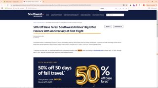 Southwest Airlines Promo Codes - 20% Off Jun 2025