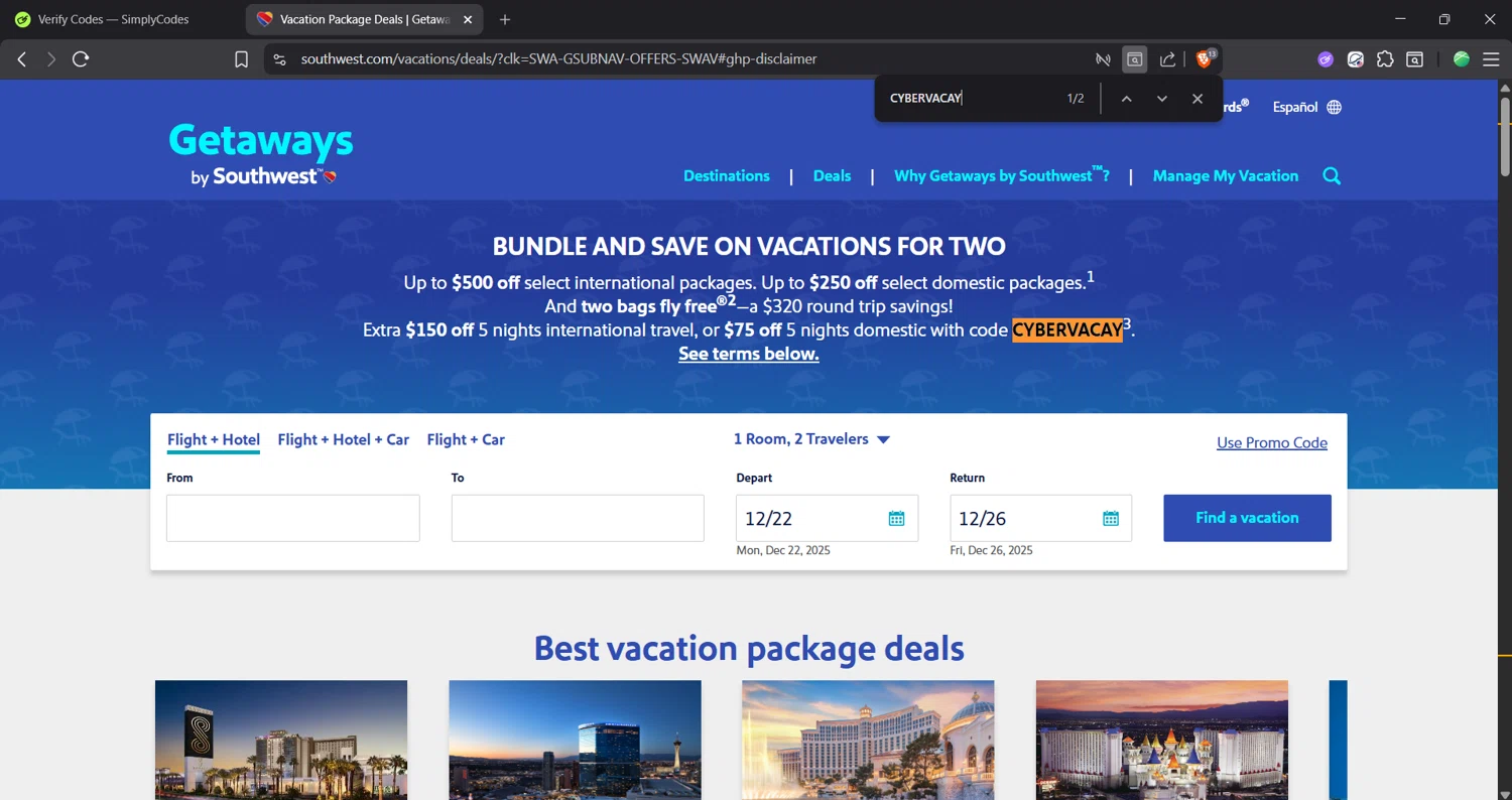 Southwest Airlines Promo Code - 20% Off Dec 2025