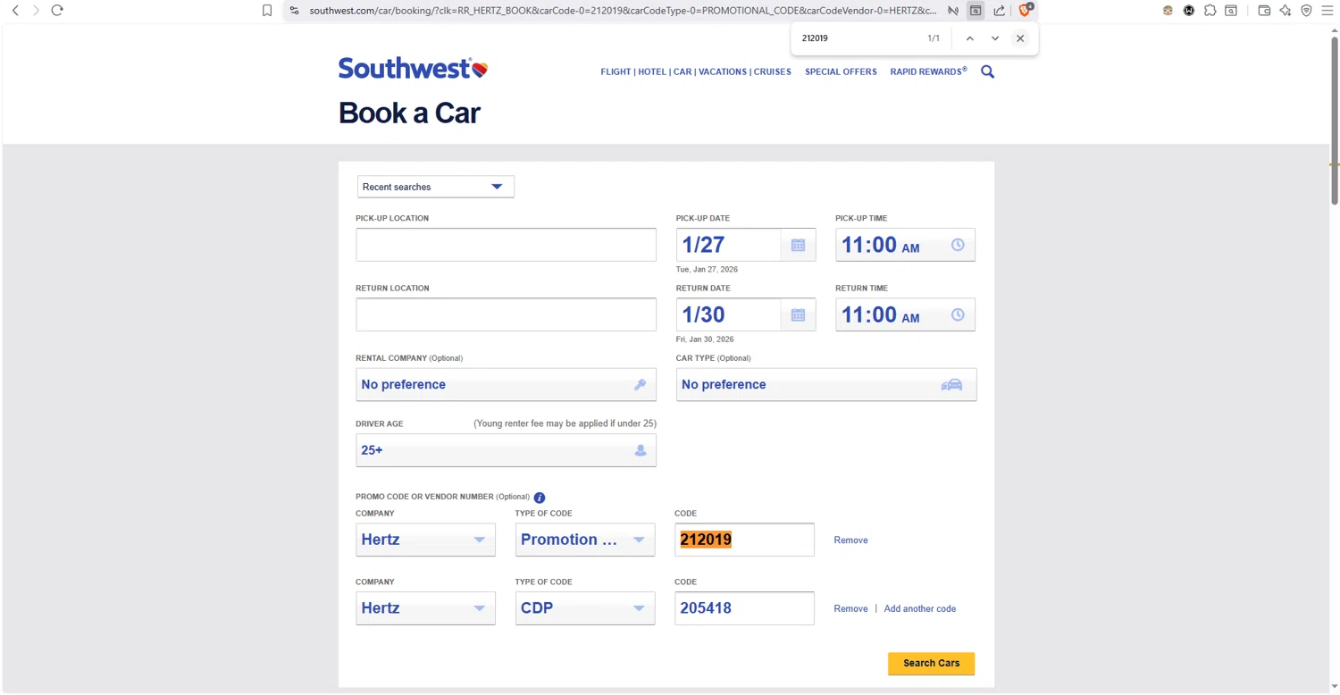 Southwest Airlines Promo Code - 15% Off Mar 2026