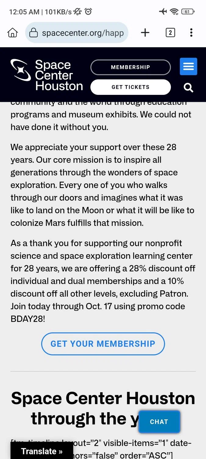 Space Center Houston Promo Codes - 10% Off | August 2024