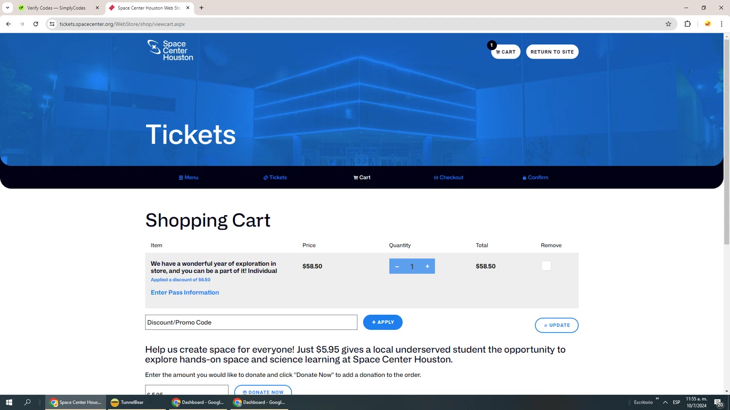 Space Center Houston Promo Codes - 10% Off | September 2024