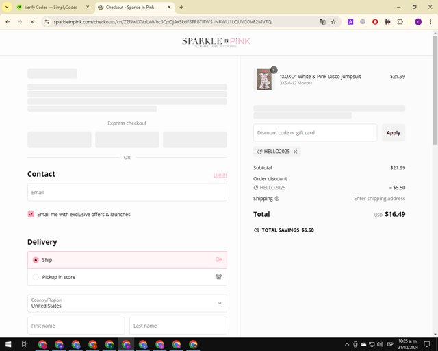 Sparkle In Pink Coupon Codes - 15% Off | January 2025