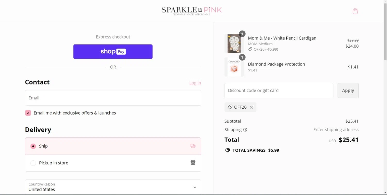 Sparkle In Pink Coupon Codes - 20% Off Discount Codes in August 2024 ...