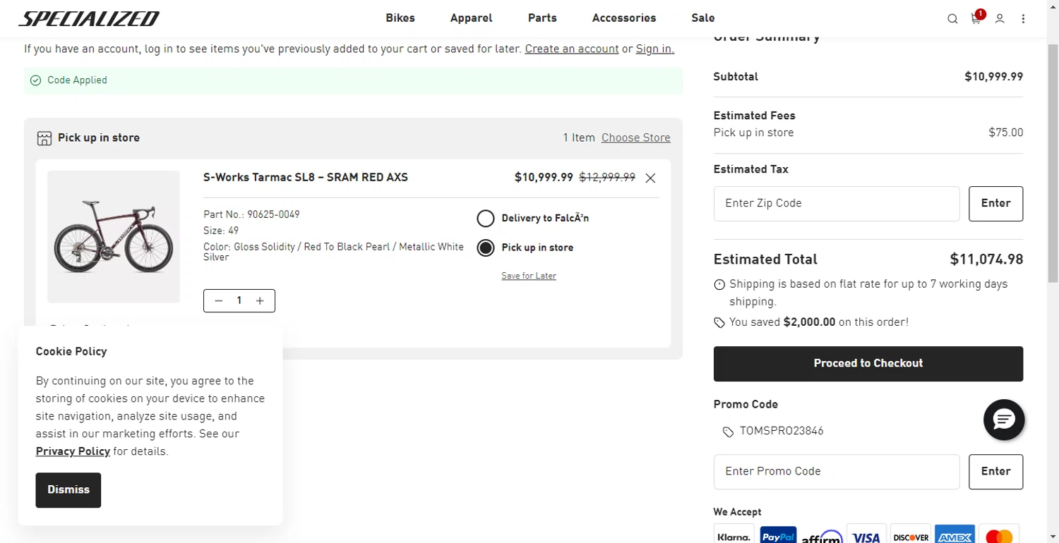 Specialized Promo Codes (2 Verified) - $10 Off Oct 2025