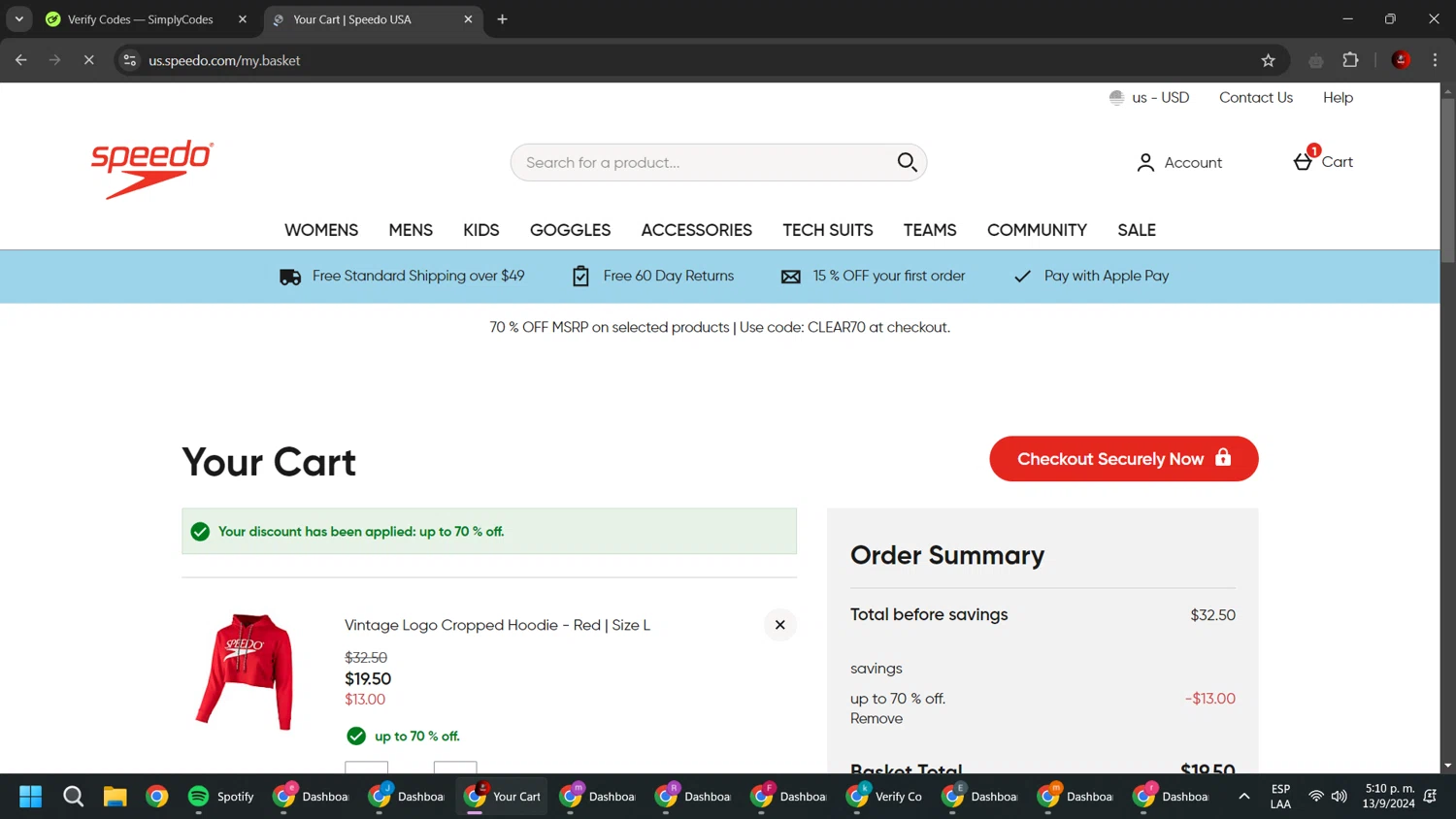 Speedo Coupon Codes - 10% Off | September 2024