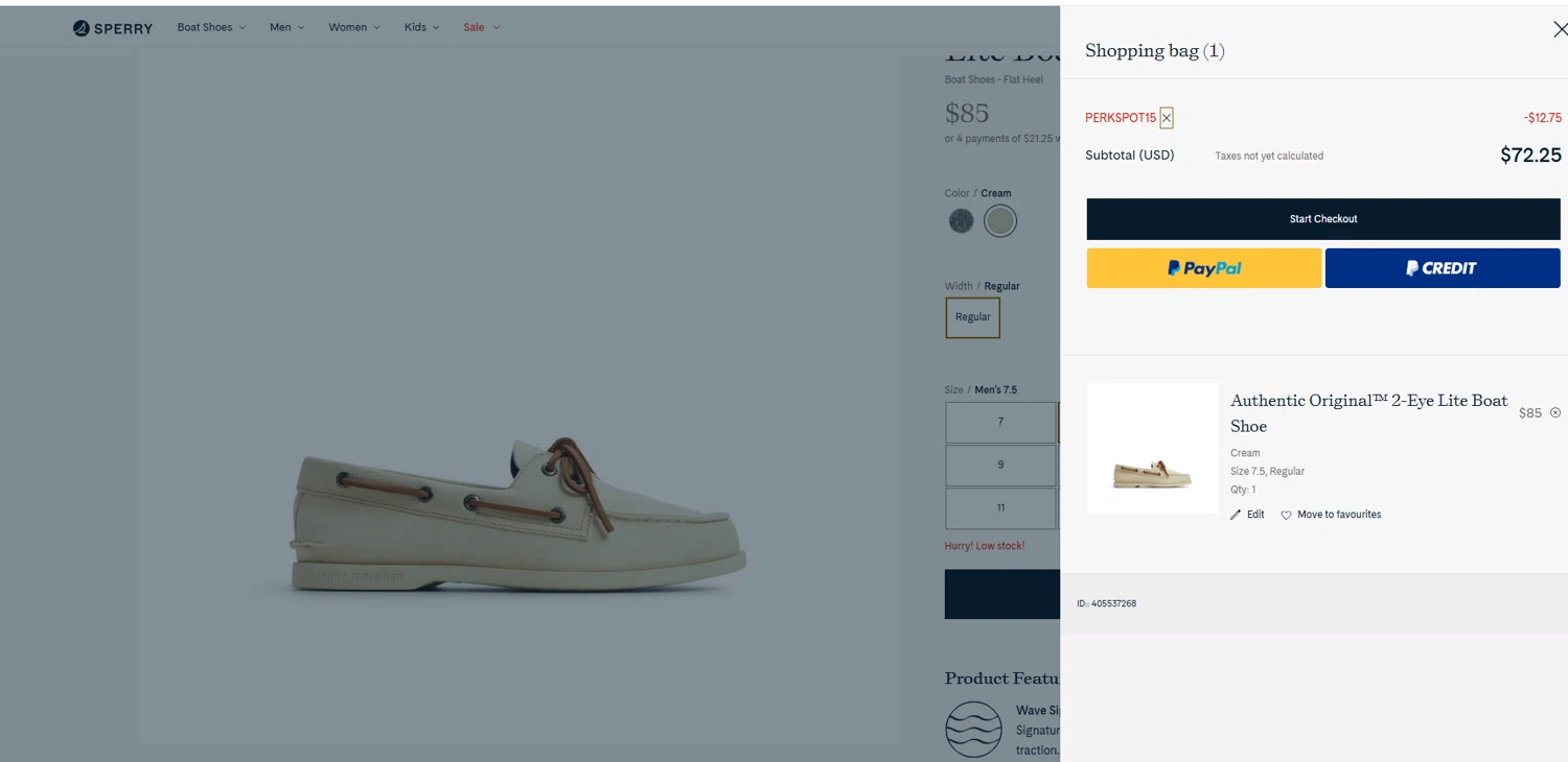 Sperry software coupon store