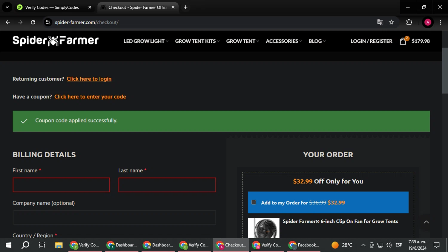 Spider Farmer Coupon Codes - 200% Off | September 2024