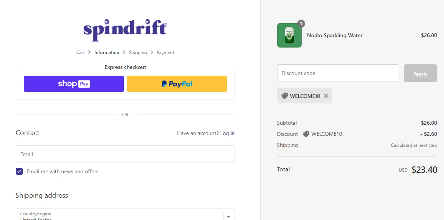 Spindrift Coupons - 25% Off | September 2024
