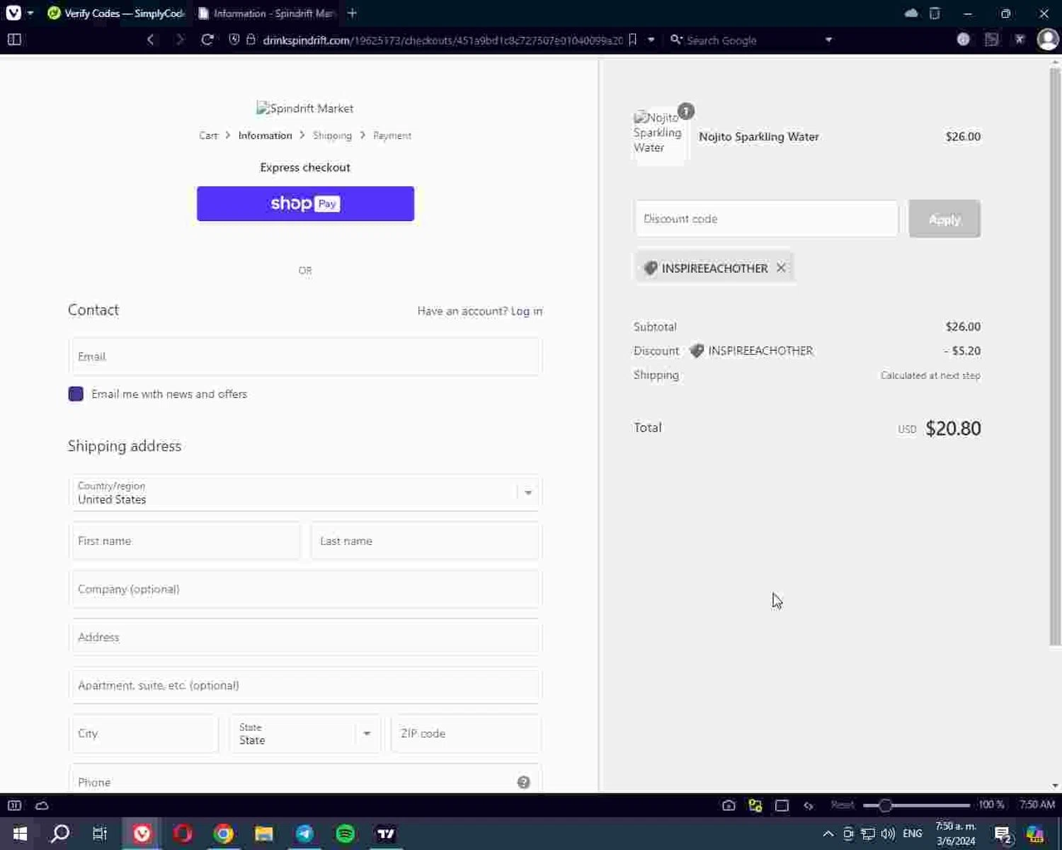 Spindrift Coupons - 25% Off | September 2024