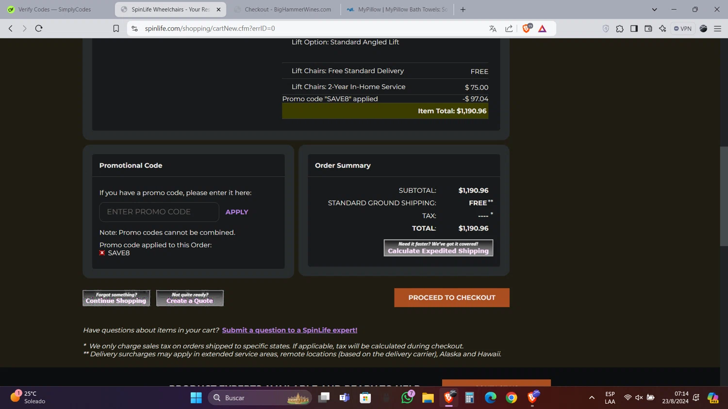 SpinLife Promo Codes - $25 Off | September 2024